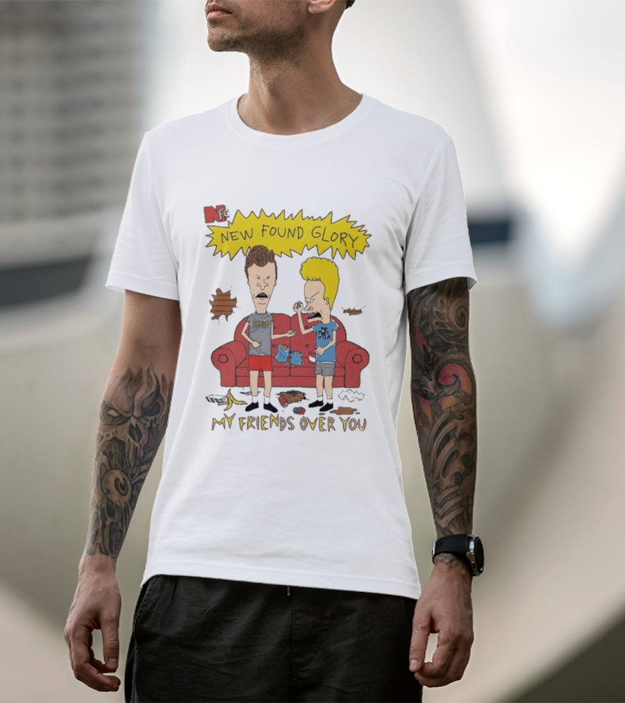 New Found Glory My Friends Over You Cartoon Characters Couch Scene T-Shirt