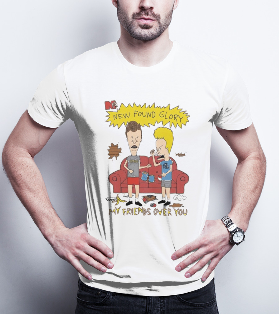 New Found Glory My Friends Over You Cartoon Characters Couch Scene T-Shirt