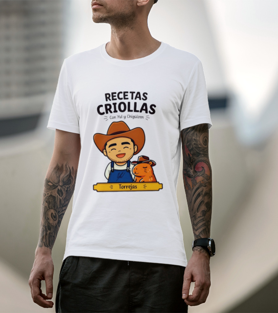 Recetas Criollas Con Yul Y Chigüizen Torrejas Vaquero Y Chigüiro T-Shirt