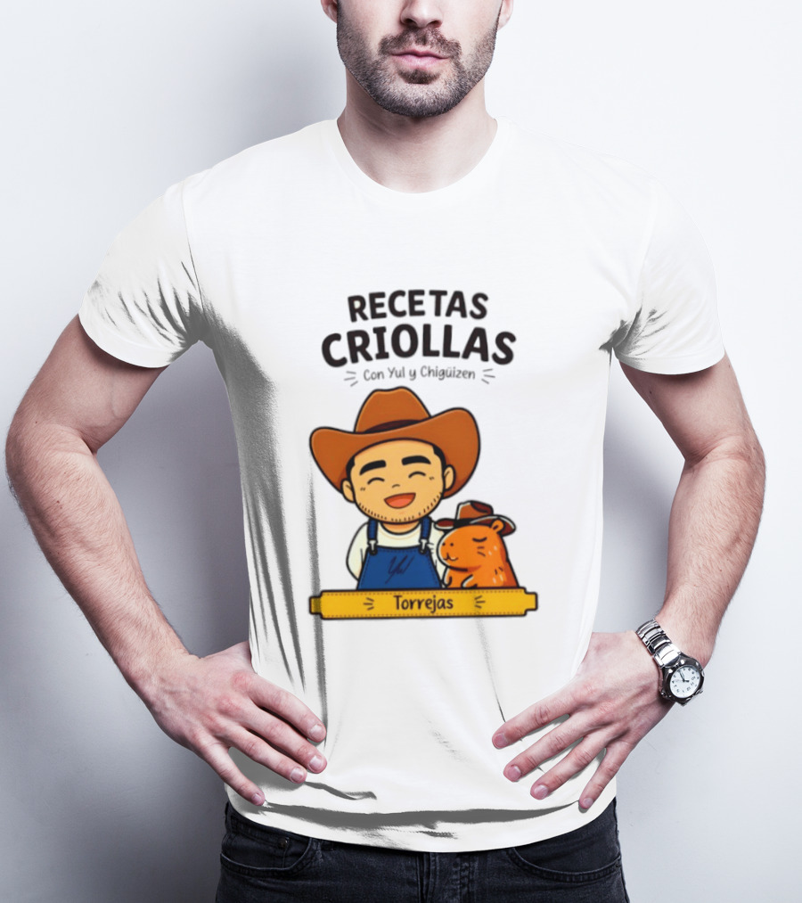 Recetas Criollas Con Yul Y Chigüizen Torrejas Vaquero Y Chigüiro T-Shirt