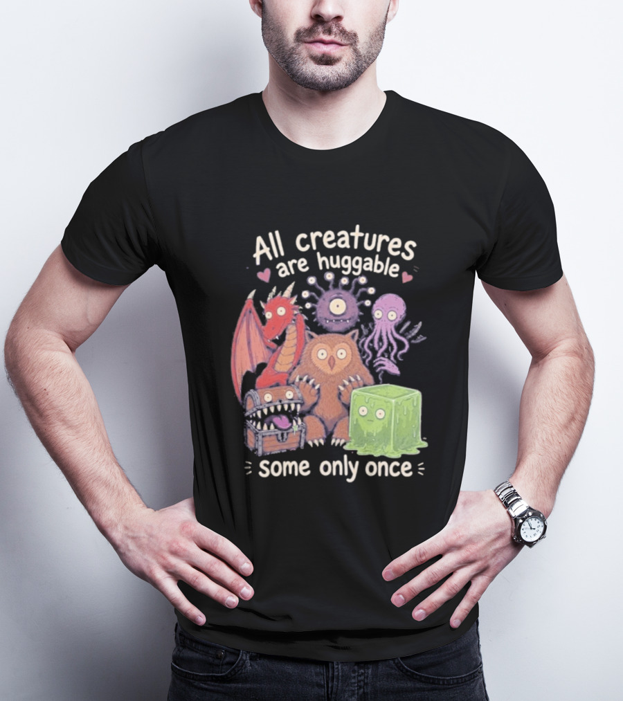 Dungeons & Dragons Creatures Huggable Once Cute Monster T-Shirt