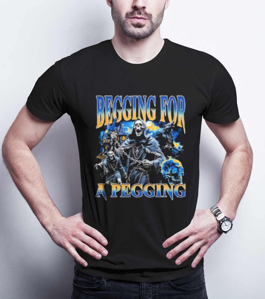 Grim Reaper Werewolf Begging For A Pegging T-Shirt