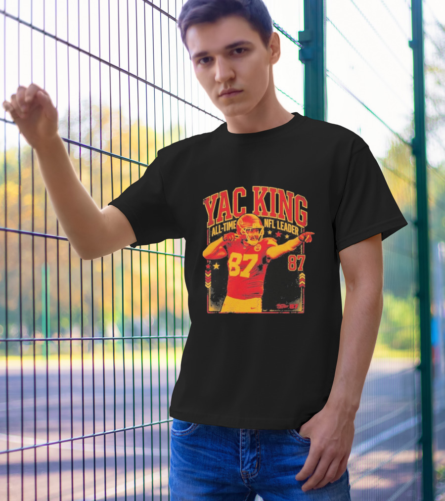 YAC King #87 All Time NFL Leader T-Shirt