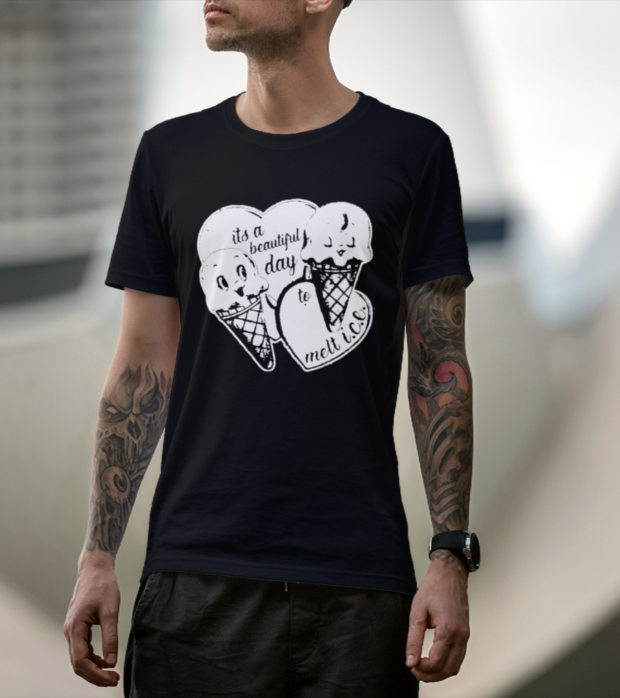 Ice Cream Cones Summer Melt Happy Day T-Shirt