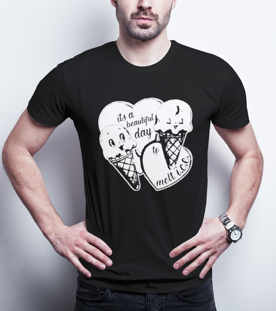 Ice Cream Cones Summer Melt Happy Day T-Shirt
