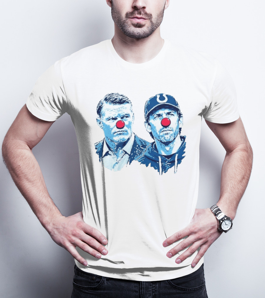 Chris Ballard Shane Steichen Clown Red Nose Football Colts T-Shirt