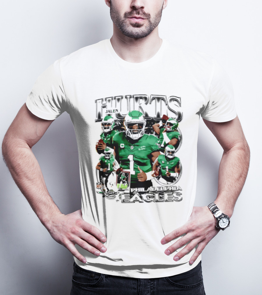 Jalen Hurts Philadelphia Eagles 2026 Hurts Player Collage T-Shirt