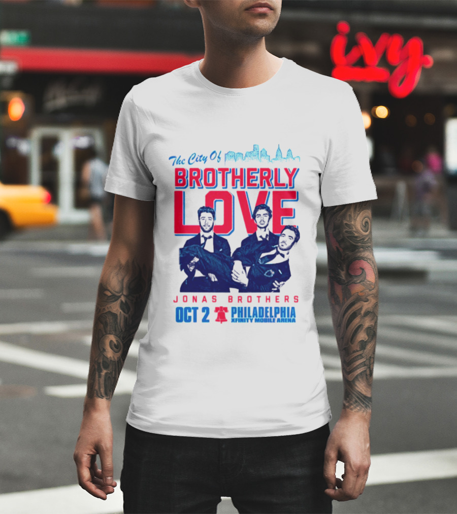 Jonas Brothers The City Of Brotherly Love Philadelphia Oct 7 Xfinity Live Arena T-Shirt