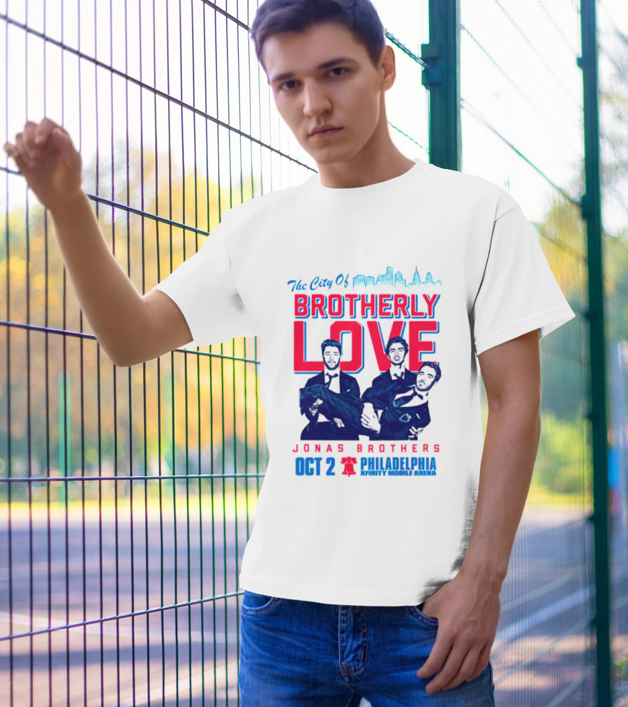 Jonas Brothers The City Of Brotherly Love Philadelphia Oct 7 Xfinity Live Arena T-Shirt