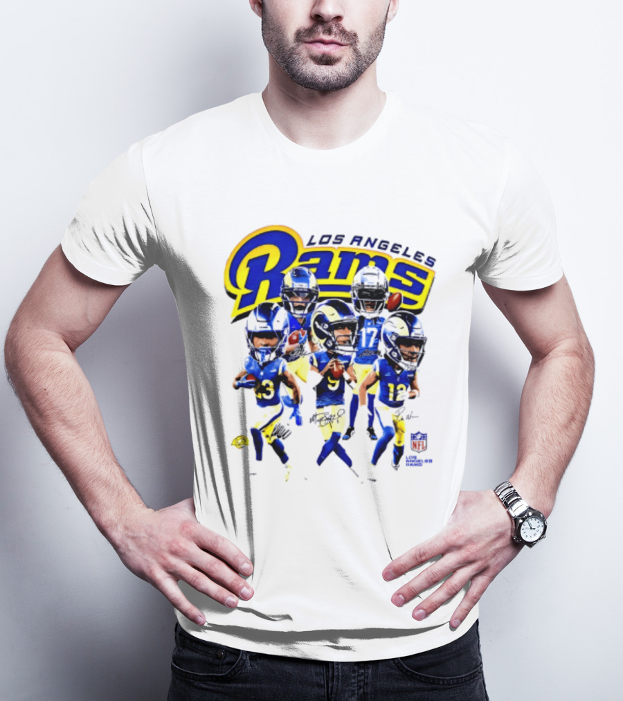 Los Angeles Rams 2026 Big Head NFL Players Collection T-Shirt