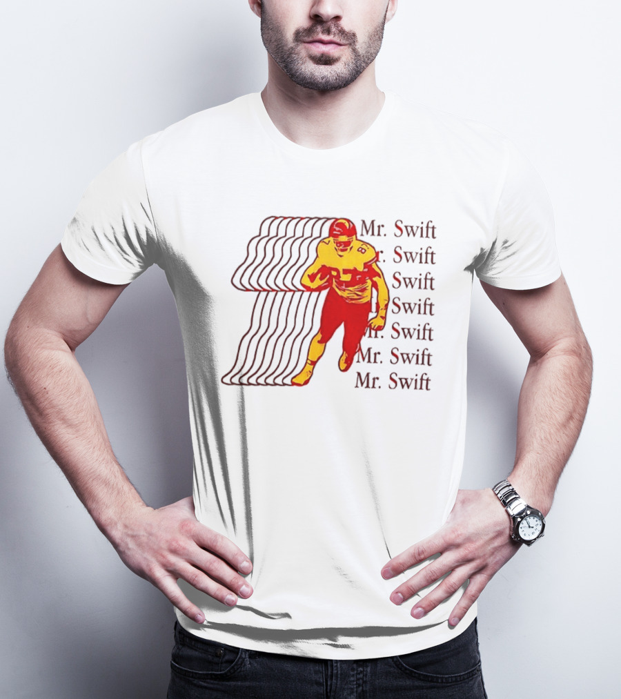 Mr. Swift 87 Kansas City Chiefs Football Player 2 Sided Back T-Shirt