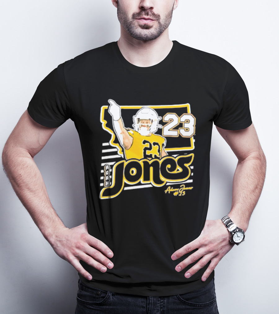 Adam Jones Montana State Bobcats Player 2026 Caricature T-Shirt
