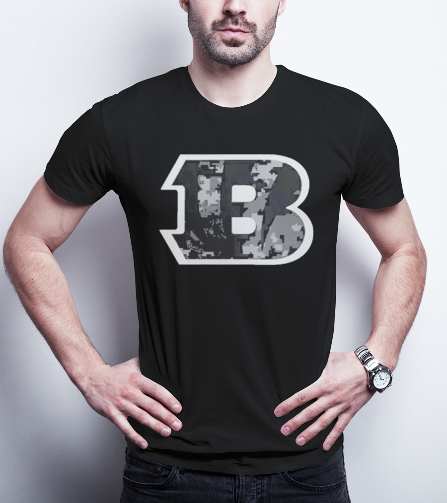 Cincinnati Bengals 2026 Salute To Service Camouflage B T-Shirt
