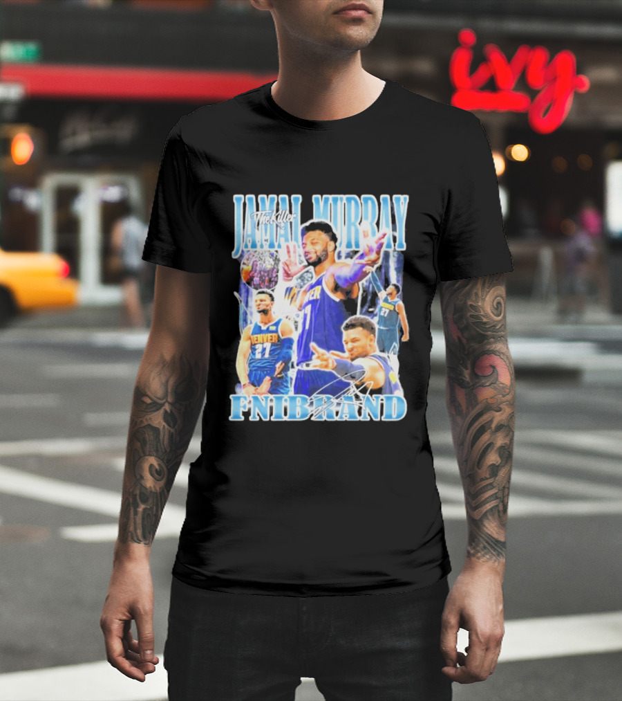 Jamal Murray The Killer Denver Nuggets FNIBRAND Basketball T-Shirt