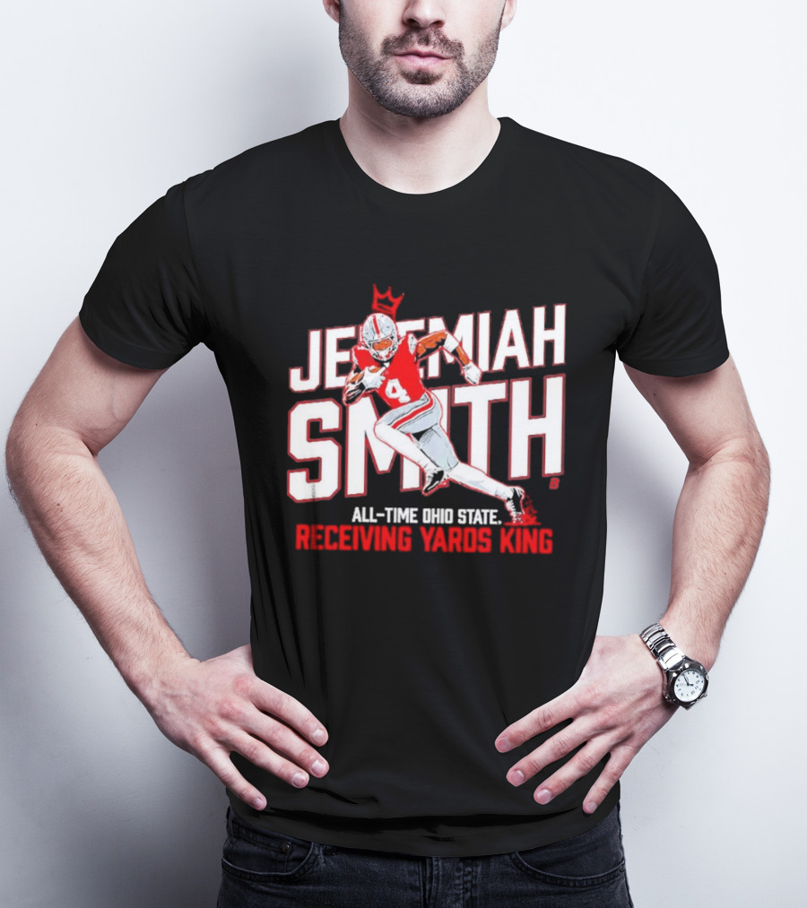 Jeremiah Smith All Time Ohio State Receiving Yards King Football Glory T-Shirt