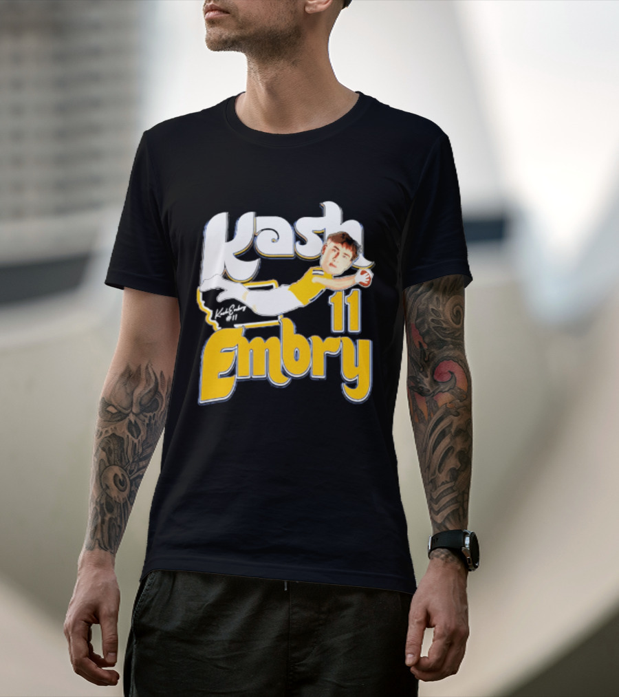 Kash Embry 11 Montana State Bobcats Player Caricature 2026 T-Shirt