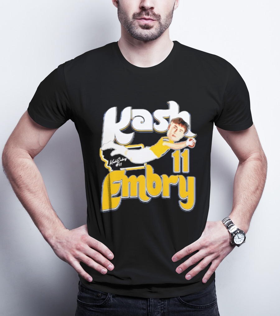 Kash Embry 11 Montana State Bobcats Player Caricature 2026 T-Shirt