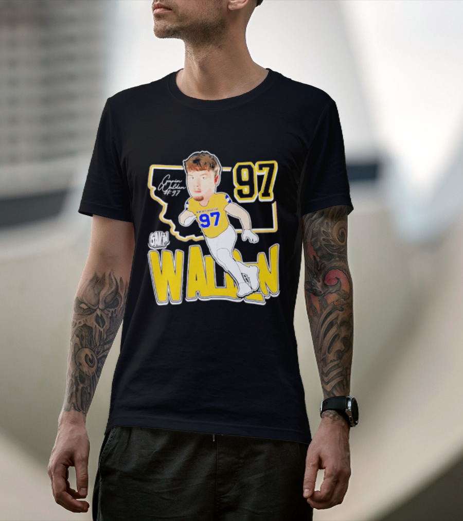 Montana State Bobcats Player Walden 97 Caricature 2026 T-Shirt