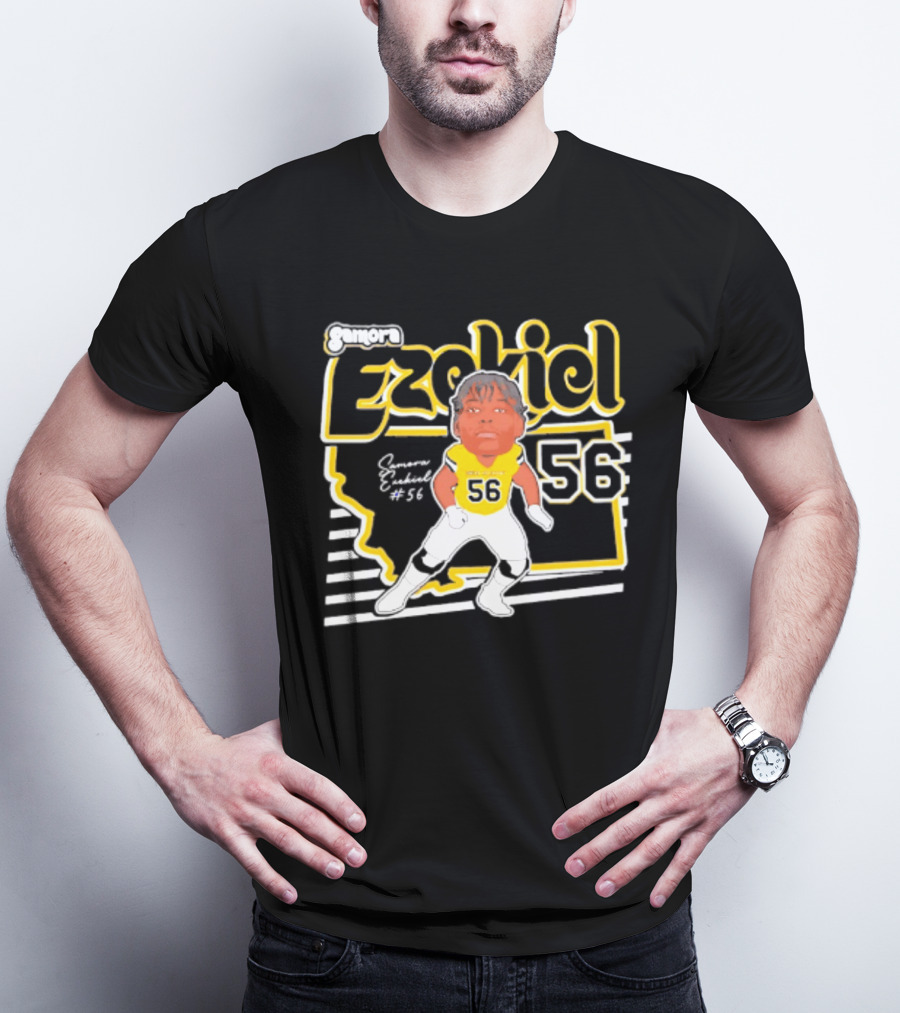 Ezekiel Montana State Bobcats Player 56 Samora 2026 Caricature T-Shirt