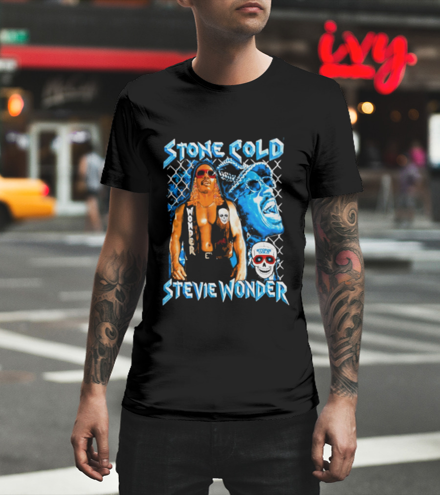 Stone Cold Stevie Wonder Iconic Mashup Legend T-Shirt