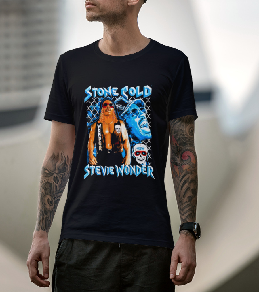Stone Cold Stevie Wonder Iconic Mashup Legend T-Shirt