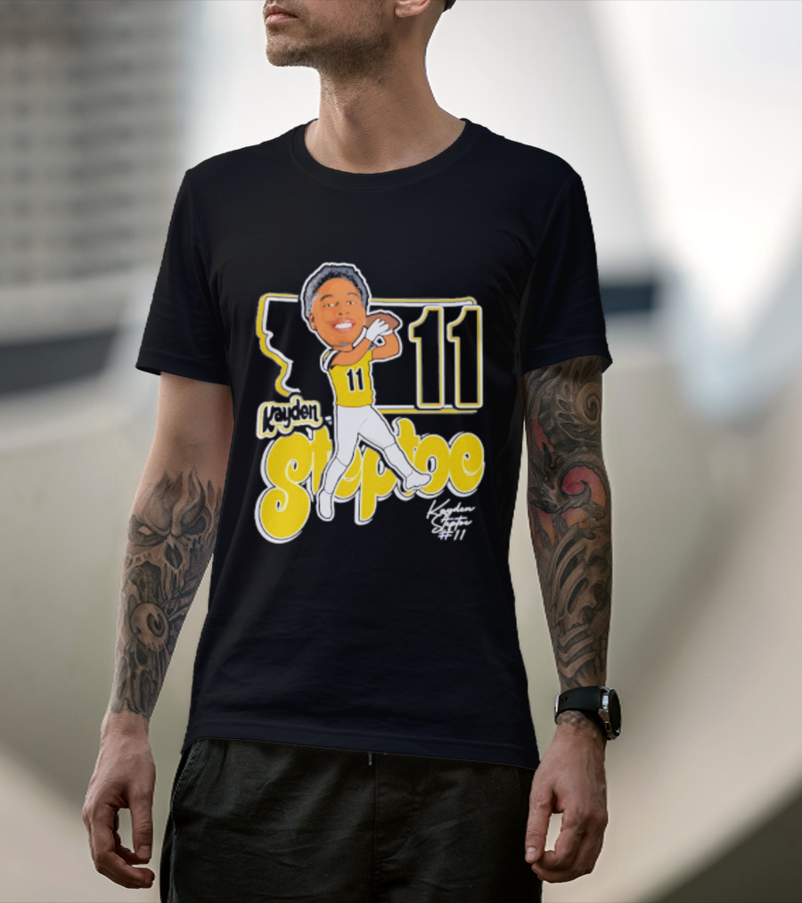 Montana State Bobcats Kayden Steptoe 11 Caricature 2026 T-Shirt