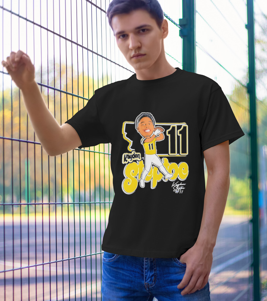 Montana State Bobcats Kayden Steptoe 11 Caricature 2026 T-Shirt
