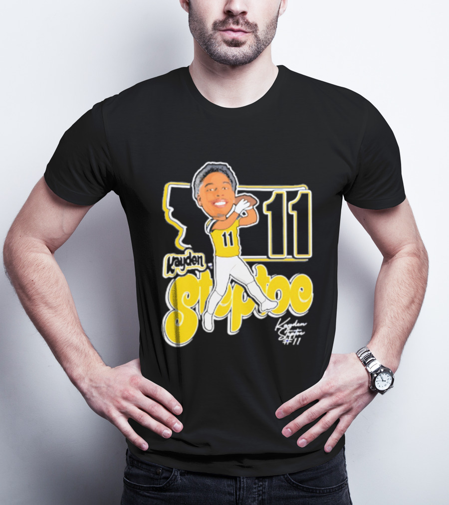 Montana State Bobcats Kayden Steptoe 11 Caricature 2026 T-Shirt