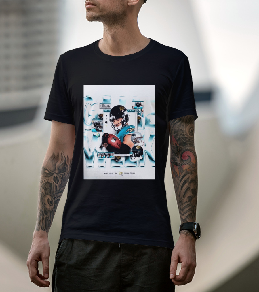 New England Patriots Vs Jacksonville Jaguars Game Week 3 EverBank Stadium September 27 2026 T-Shirt