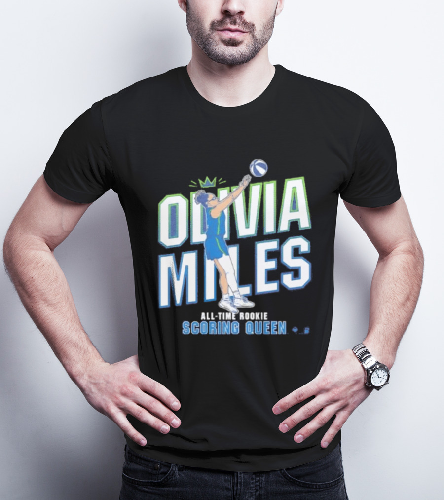 Olivia Miles All Time Rookie Scoring Queen Basketball T-Shirt