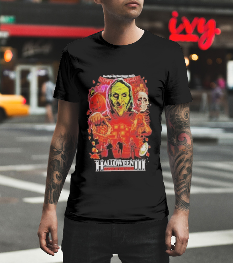 Halloween III Season Of The Witchcraft Happy Halloween Jack O' Lantern Skeleton Pumpkin T-Shirt