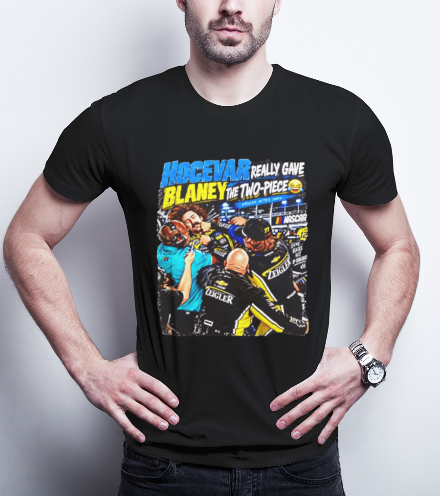 Hocevar Really Gave Blaney The Two Piece NASCAR After Dark T-Shirt