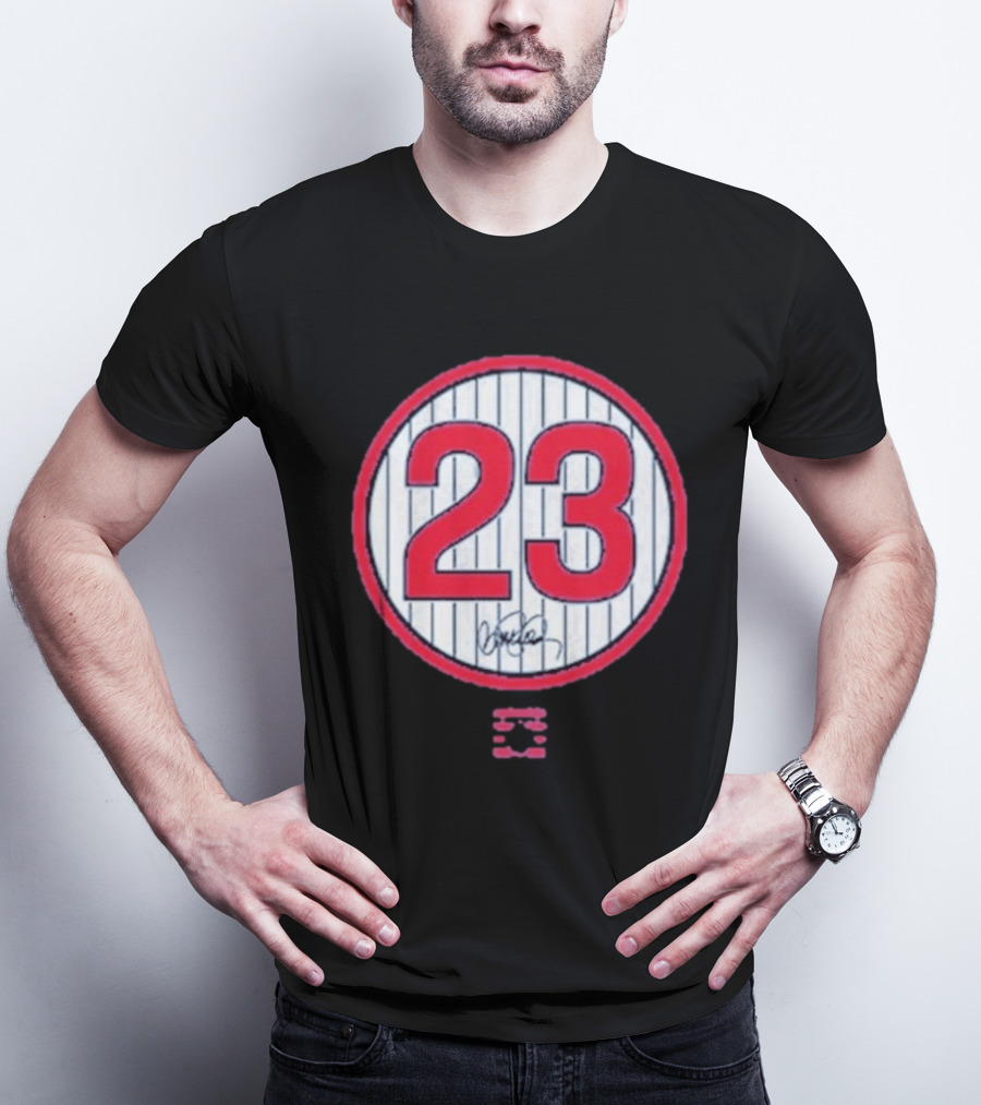 Ryne Sandberg 23 MLB Legend Signature T-Shirt