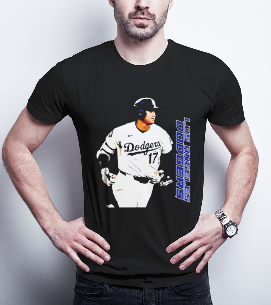 Shohei Ohtani Los Angeles Dodgers MLB Swing 17 T-Shirt