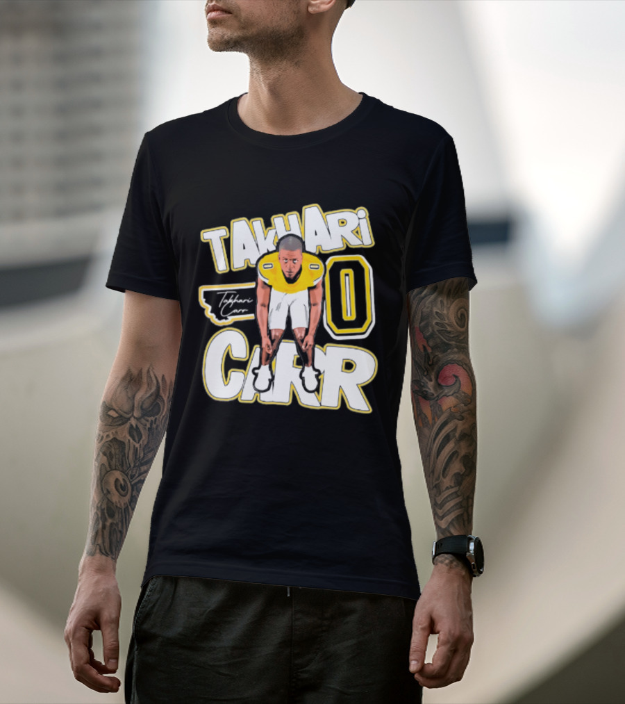 Takhari Carr Montana State Bobcats Player 2026 Caricature T-Shirt