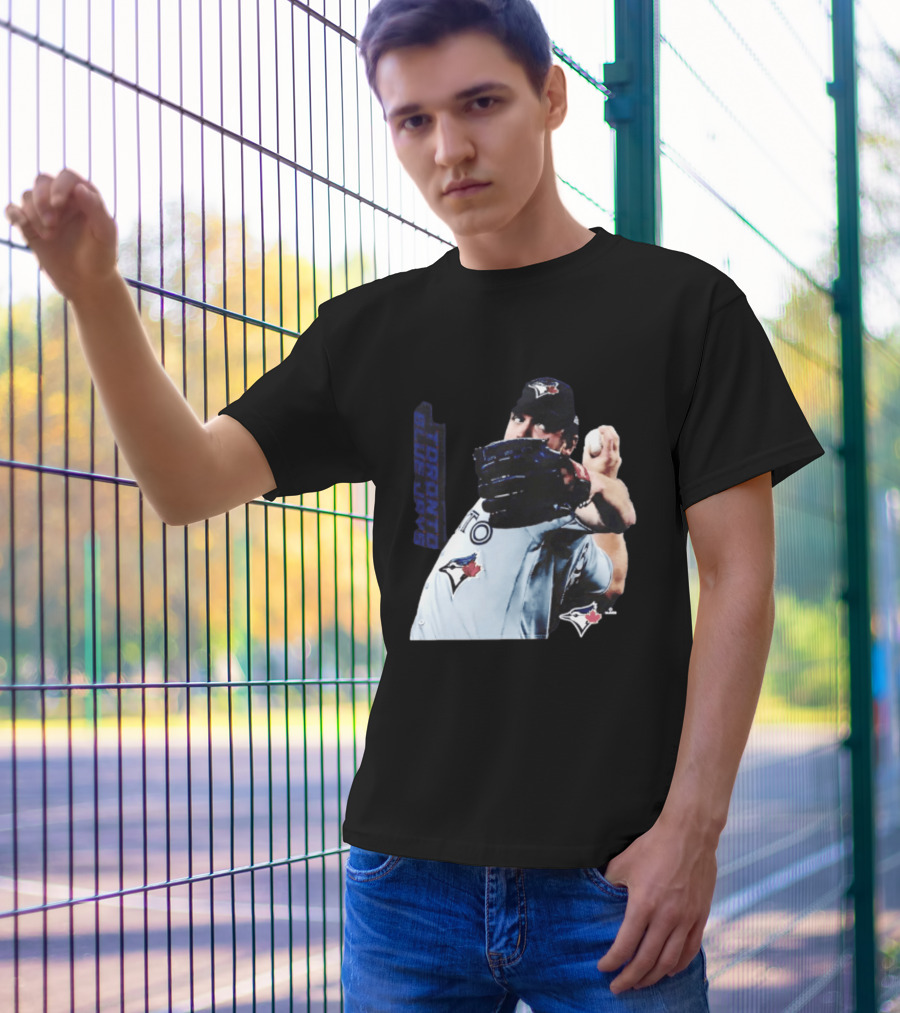 Trey Yesavage Toronto Blue Jays MLB Player Pitching Action T-Shirt