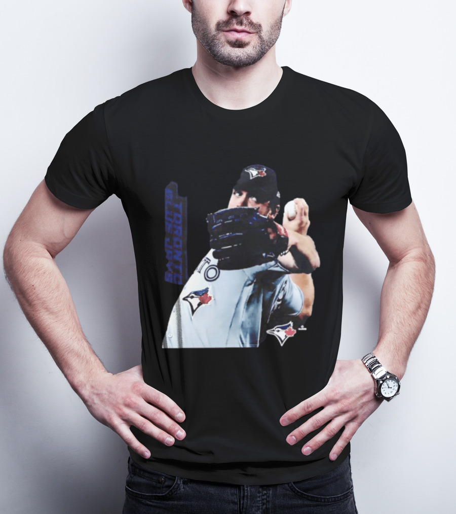 Trey Yesavage Toronto Blue Jays MLB Player Pitching Action T-Shirt