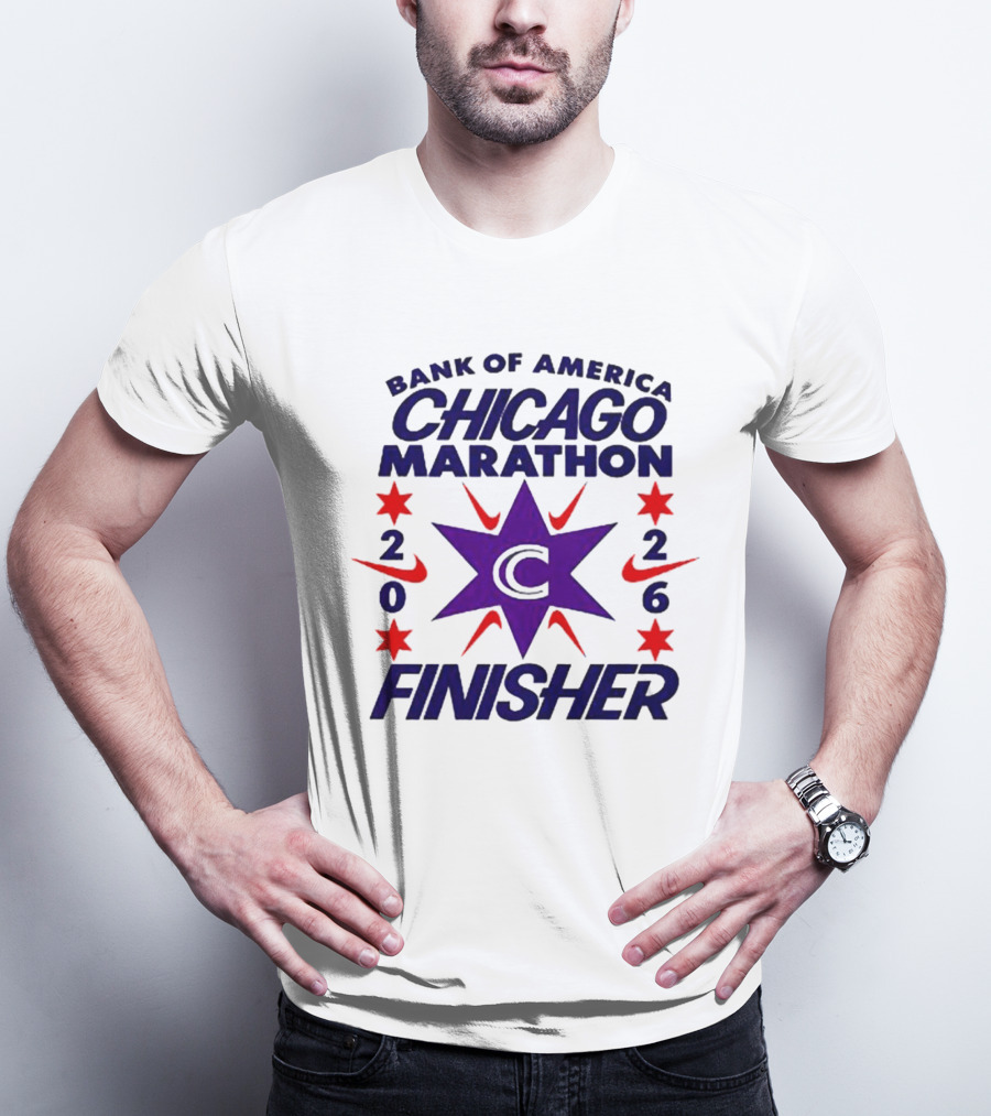 Bank Of America Chicago Marathon 2026 Finisher C Star Nike T-Shirt