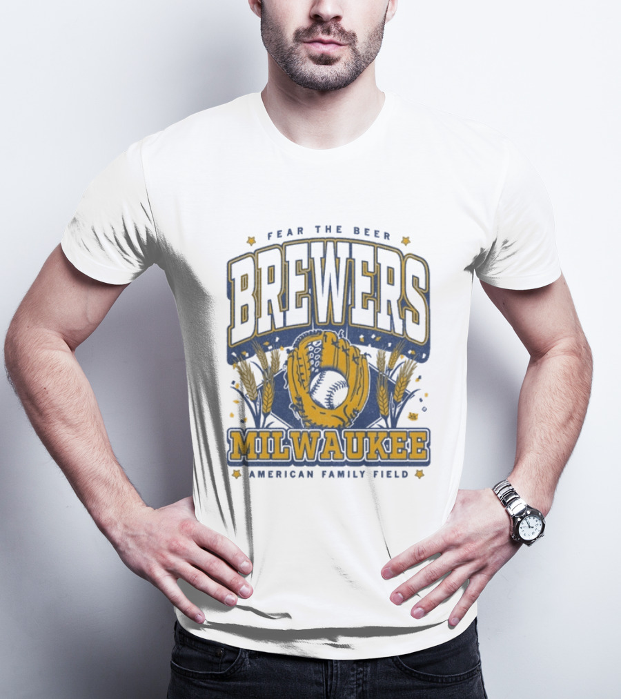 Fear The Beer Brewers Milwaukee American Family Field T-Shirt