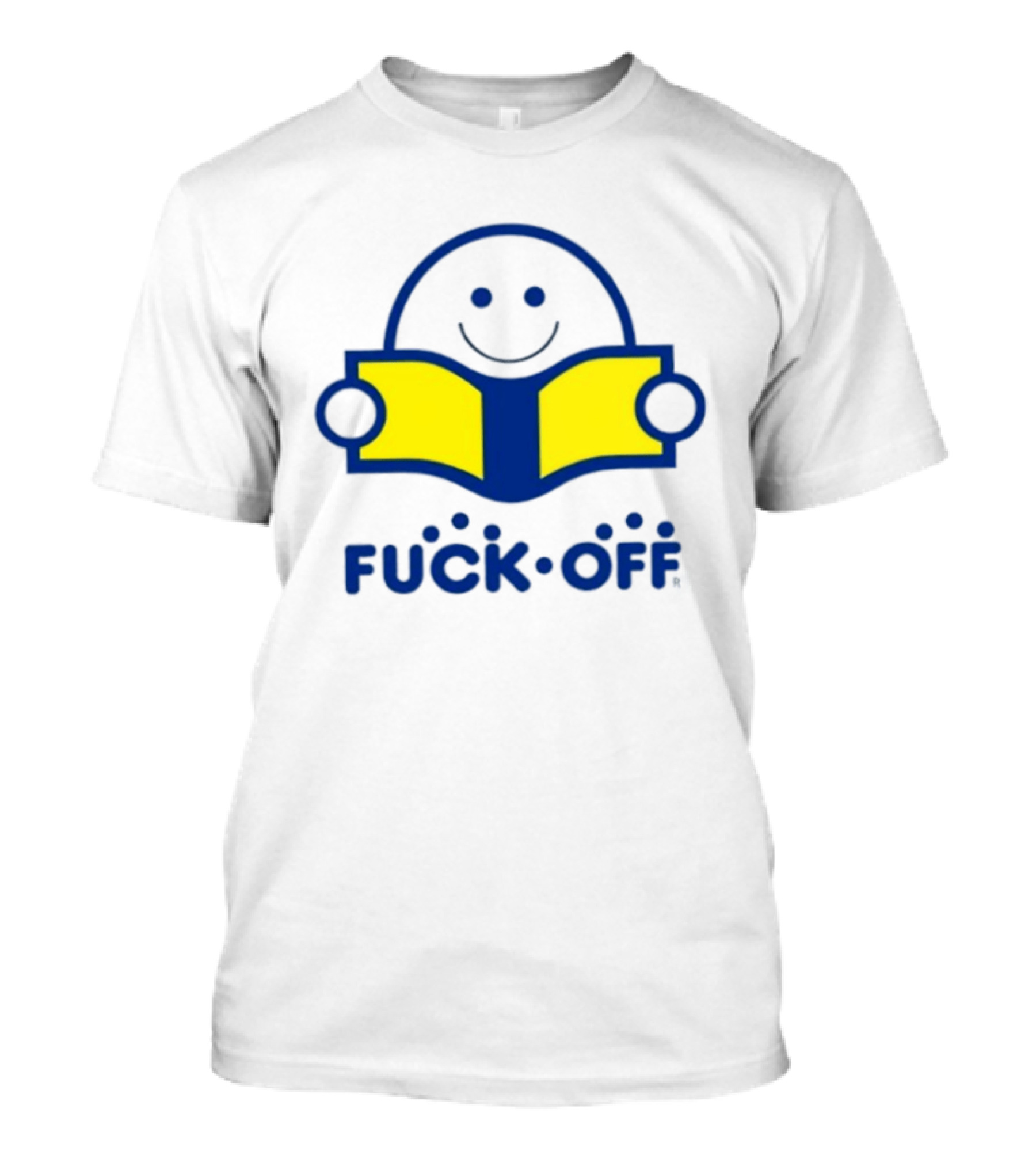 Smiley Face Fuck Off Reading Book Sarcastic T-Shirt