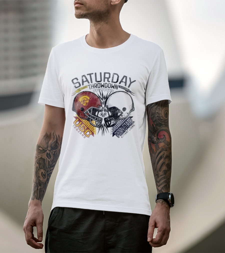 Saturday Throwdown Penn State Nittany Lions Vs USC Trojans Football 2026 T-Shirt