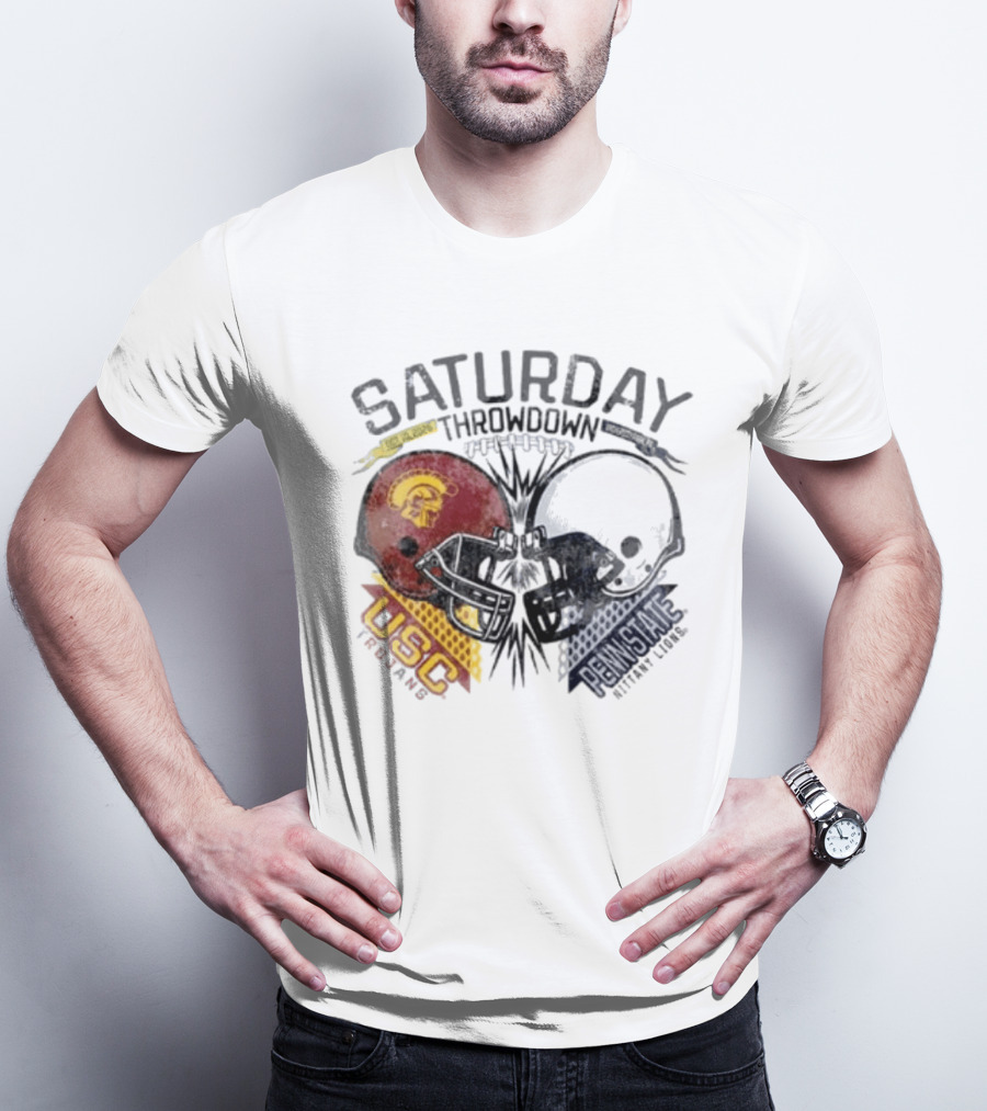 Saturday Throwdown Penn State Nittany Lions Vs USC Trojans Football 2026 T-Shirt