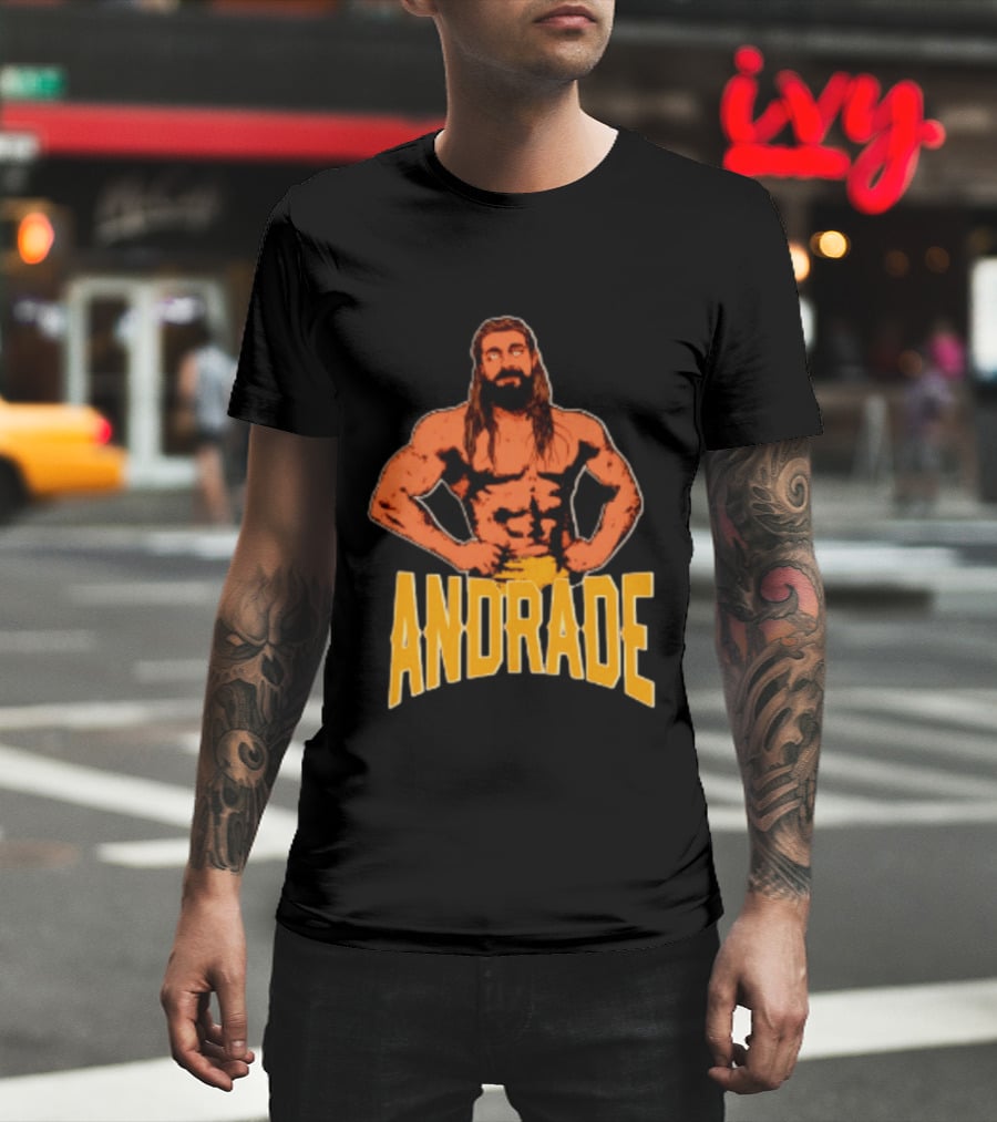 Andrade AEW Wrestling Lucha Libre Iconic Pose T-Shirt
