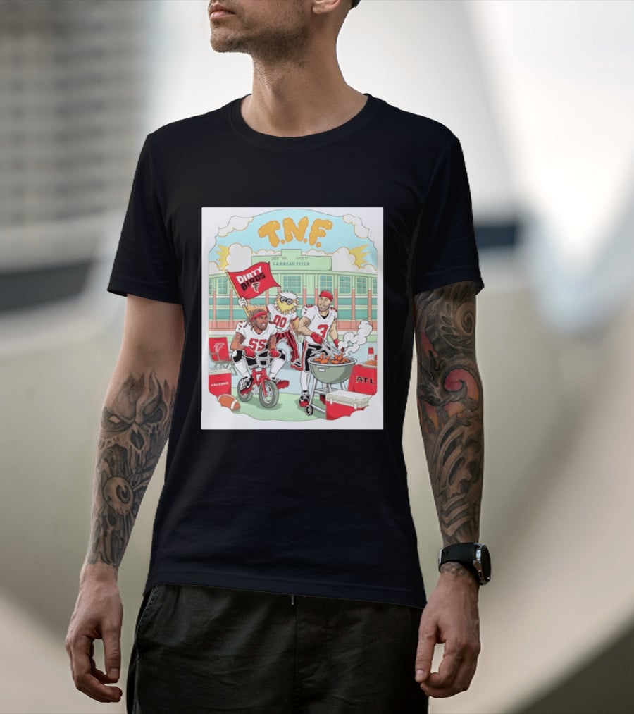Atlanta Falcons Dirty Birds TNF Lambeau Field Tailgate Cooking T-Shirt