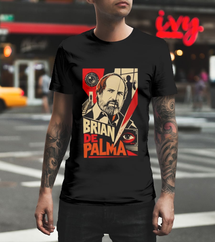 Brian De Palma The Camera Never Tells The Whole Truth Retro Film Noir T-Shirt
