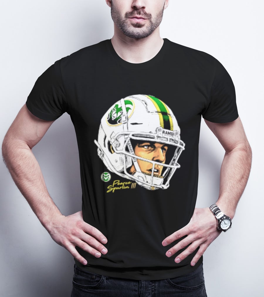 Darius Curry 3 Colorado State Rams NCAA Football Swag Head Prestigue Signature T-Shirt