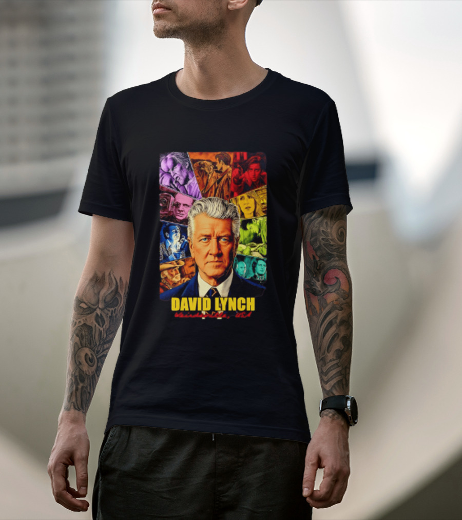 David Lynch Weirdsville USA Iconic Characters Collage T-Shirt
