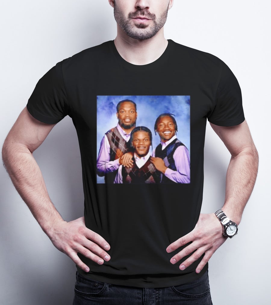 Derrick Henry Lamar Jackson Zay Flowers Baltimore Ravens Step Brothers T-Shirt