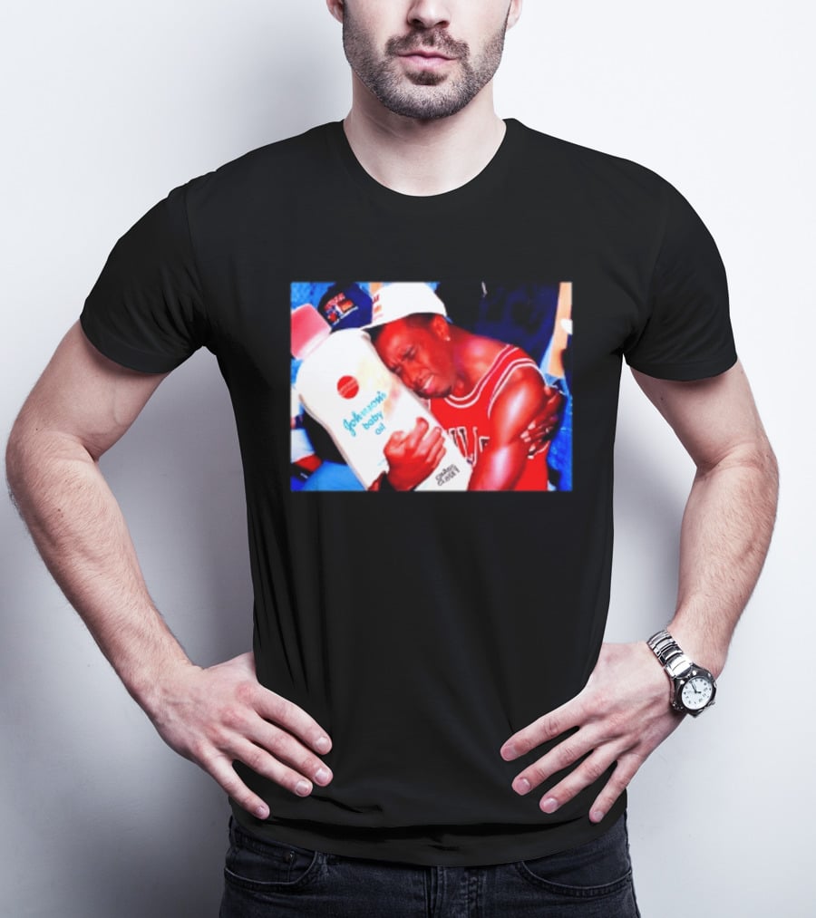 Sean Diddy Combs Johnson's Baby Oil Chicago Bulls Hugging Moment T-Shirt