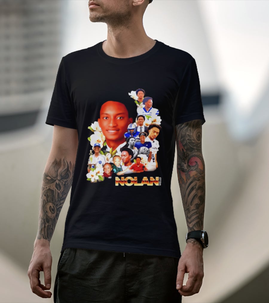 Justice For Nolan Wells 2026 Memorial Collage T-Shirt